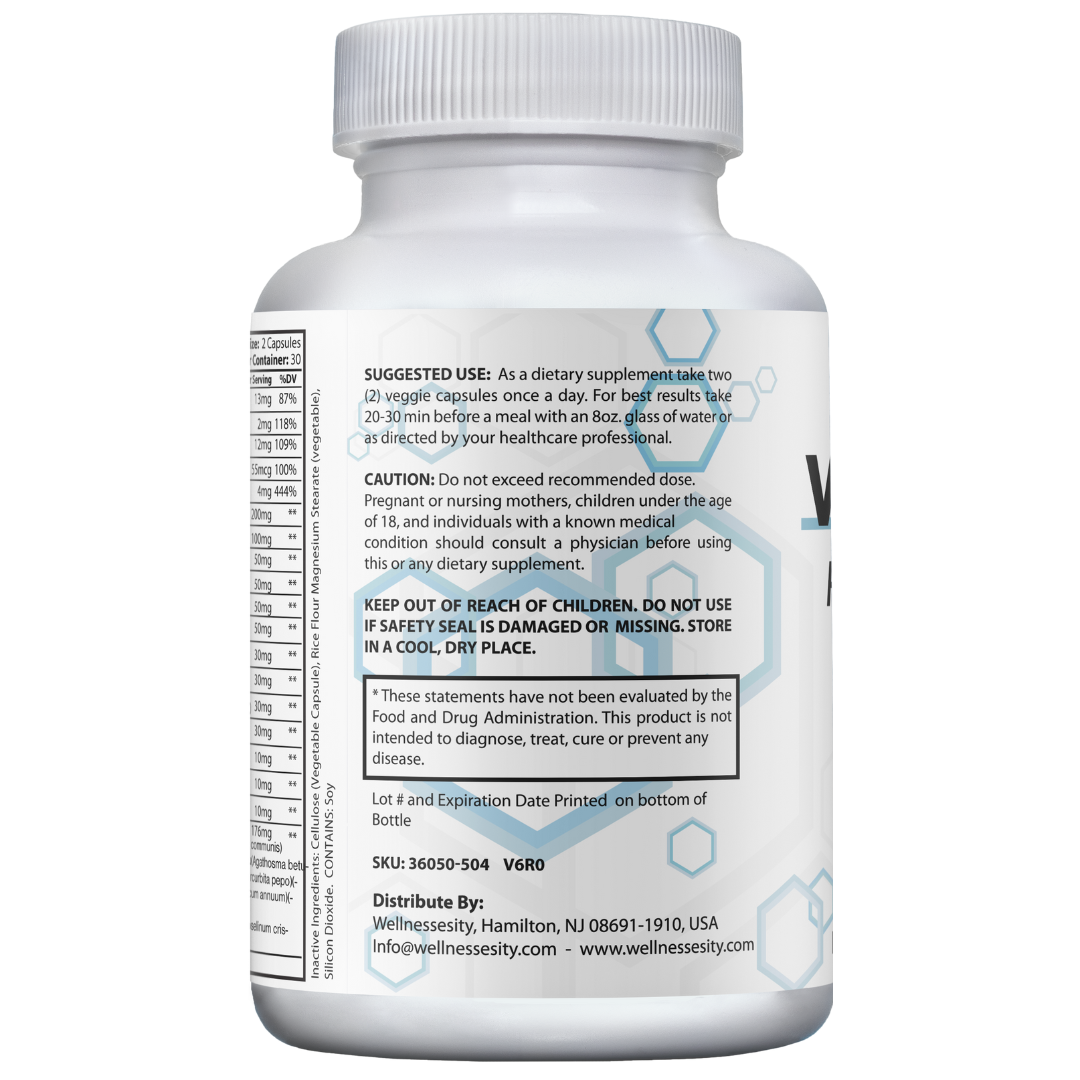 3 Bottles Vitalflow Prostate Support Formula Supplement 60 Capsules